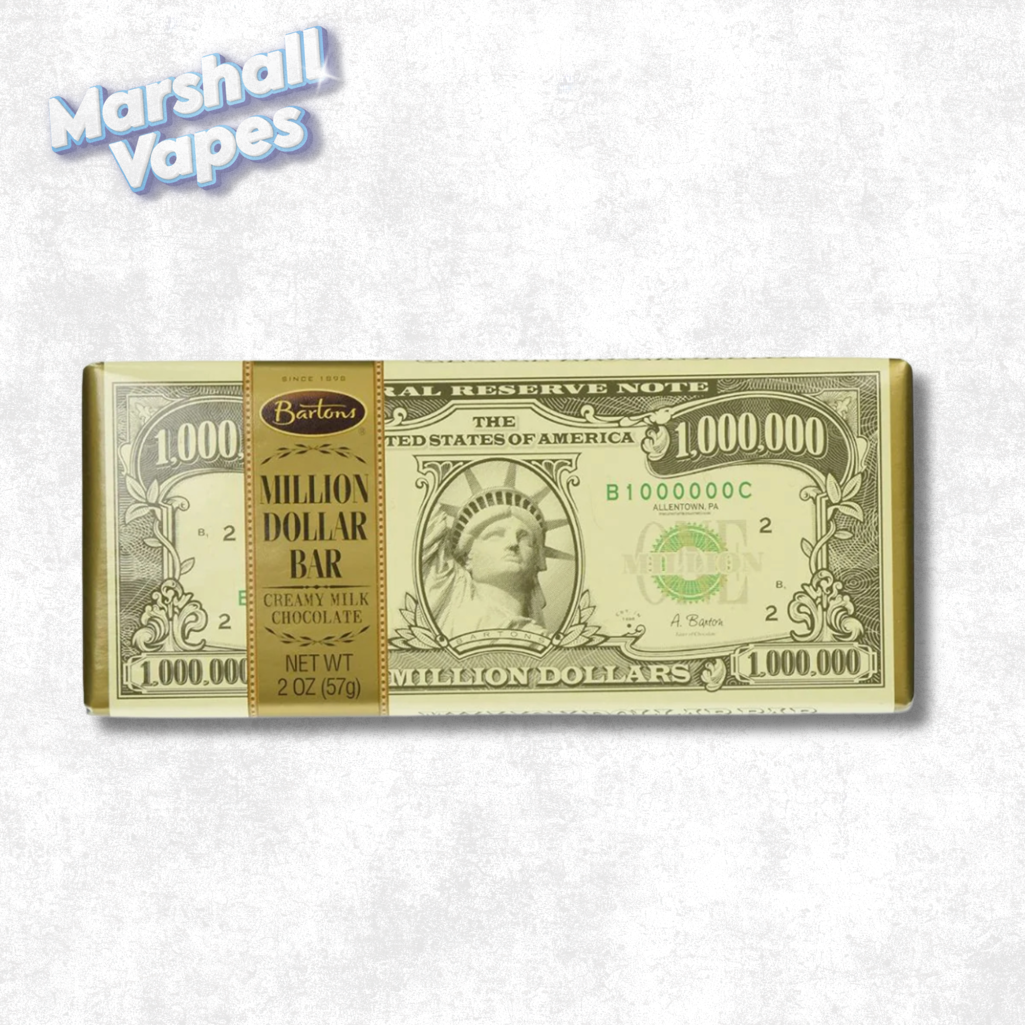 Barton’s Million Dollar Milk Chocolate Bar – 57 g – Marshall Vapes