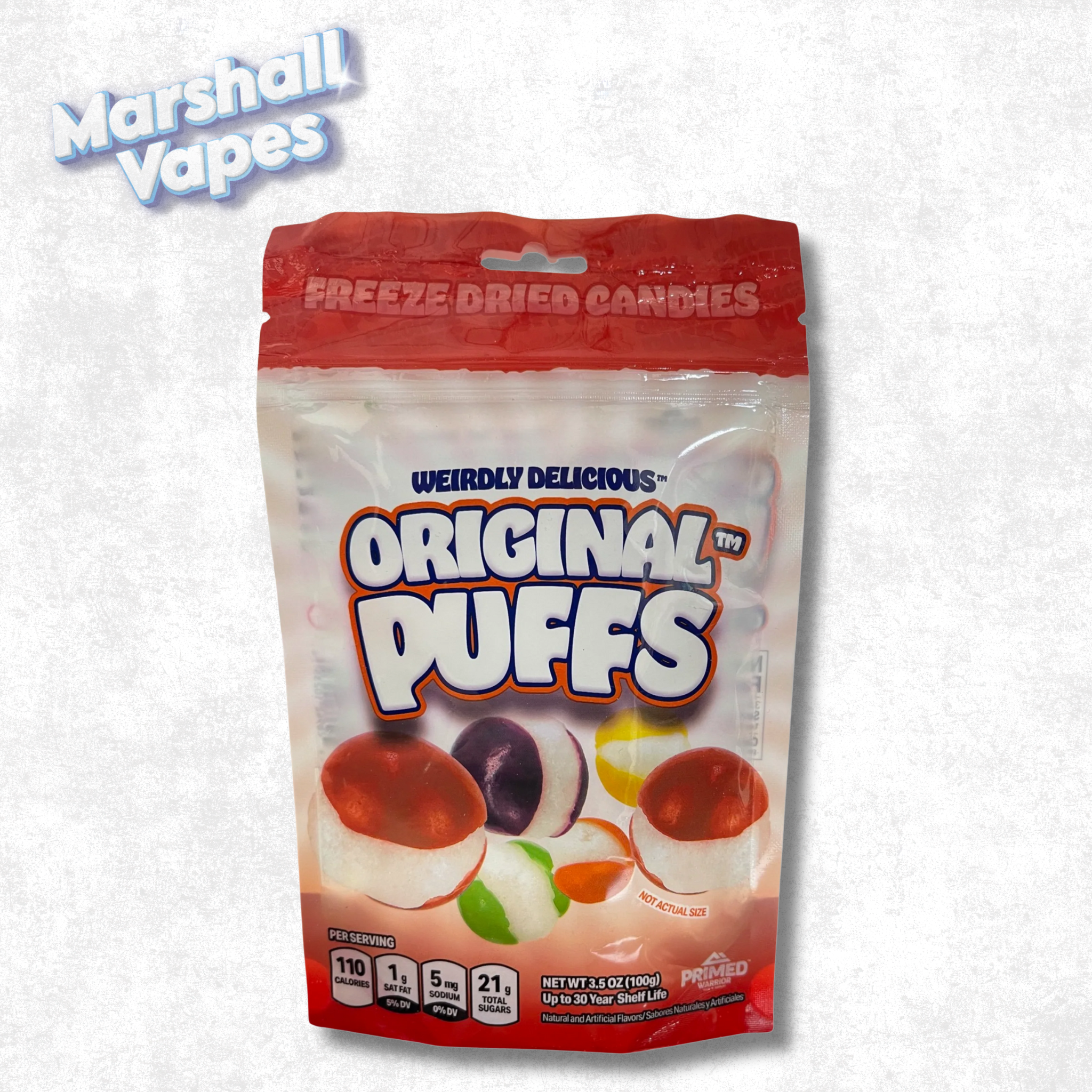 Weirdly Delicious Freeze Dried Candies – Original Puffs (100g ...